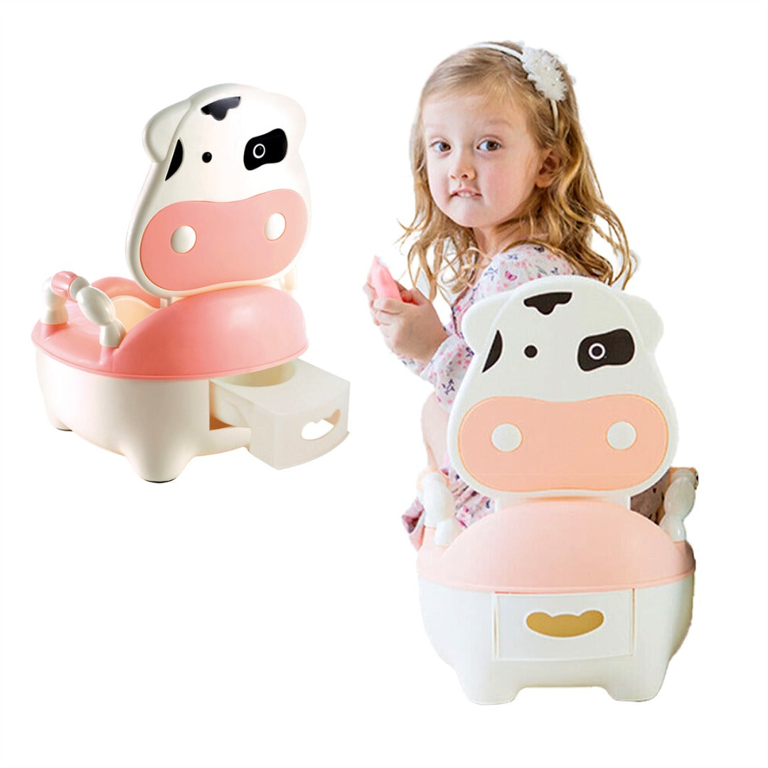 Coo11 Cow Design Portable Potty Training Toilet Seat for Boys and Girl ...