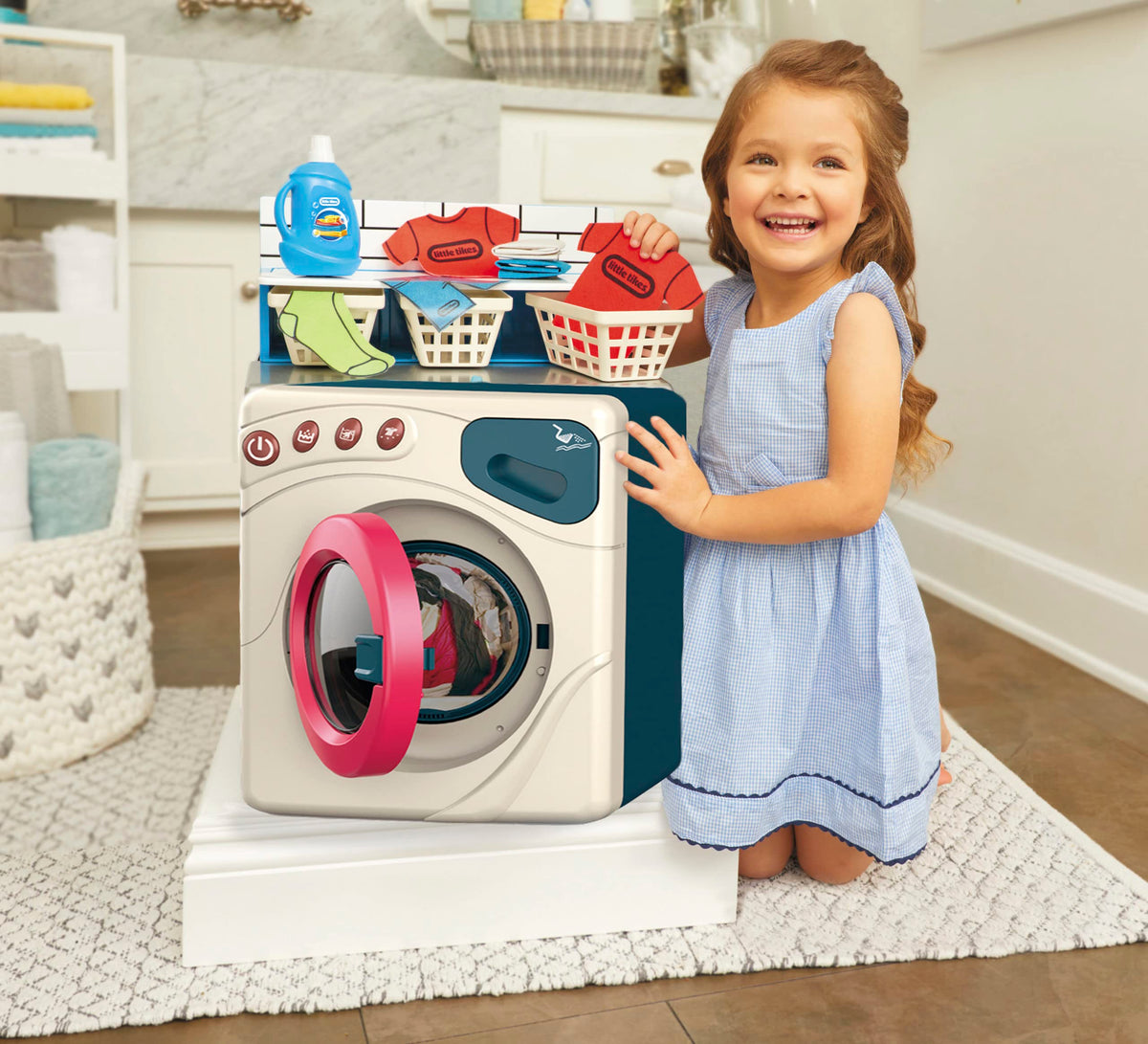 Coo11 Washing Machine Toy for Kids Pretend Play Household Appliance Re ...